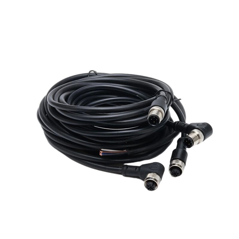 IP67 Waterproof Cable M5-M12 Connector Cable 4-12 Pin Female Molding S ...